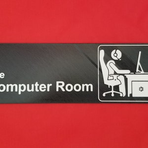 3D Printed Room Door Wall Office Signs Plaques Labels in the Style of ...