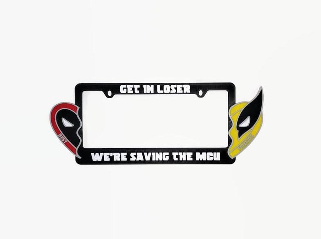 Deadpool & Wolverine License Plate Frame: 3D Printed Heart Lockets - Etsy