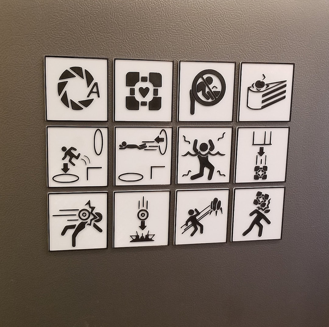 Portal Hazard Warning Sign Magnets - Etsy