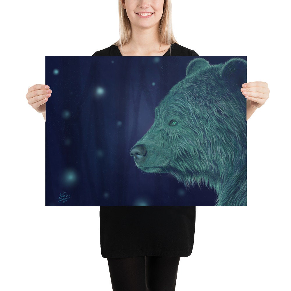Forest Guardian No Border Premium Poster Paper - Etsy