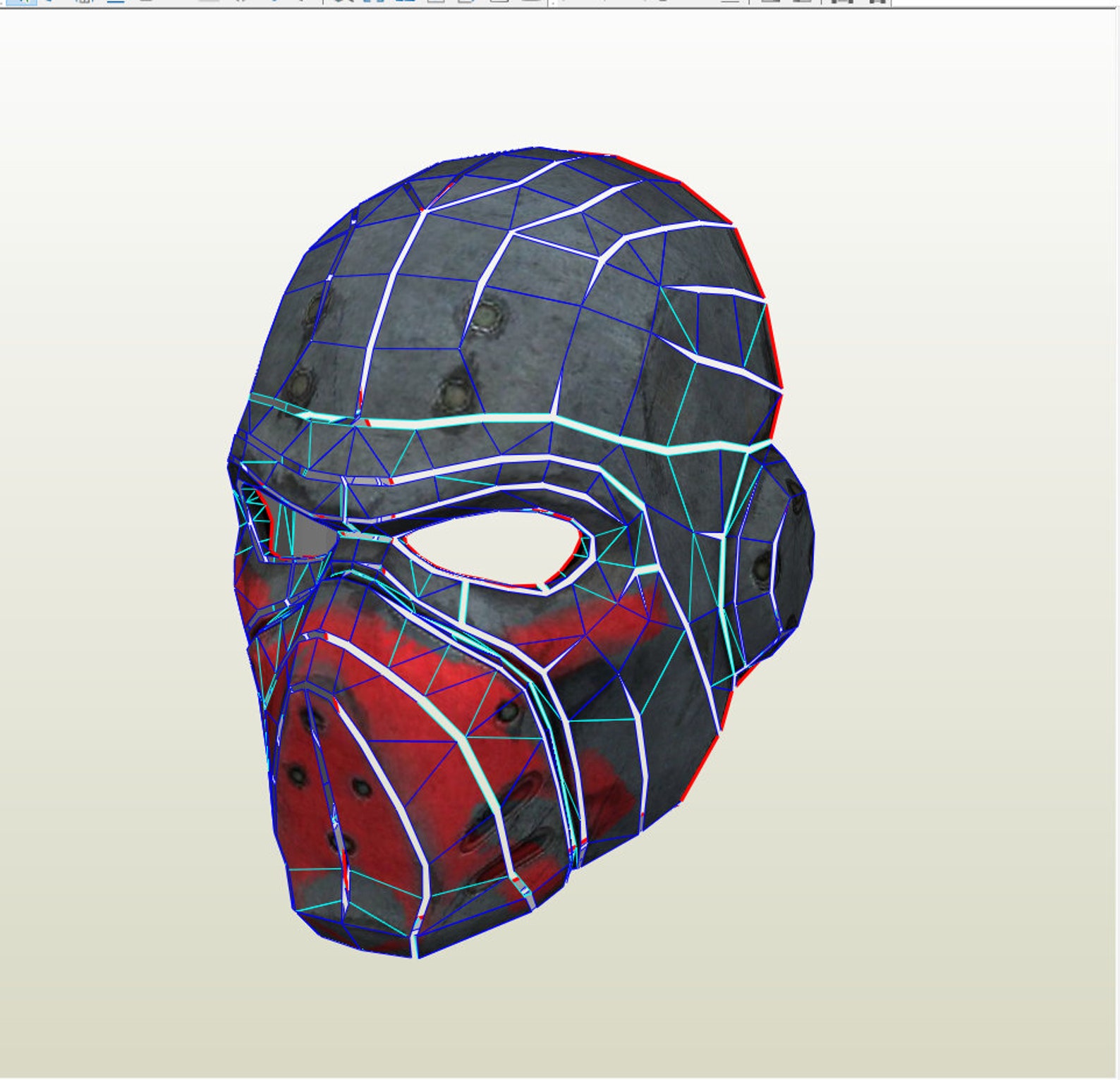 EVA Foam templates of Azrael Mask PDO/PDF | Etsy