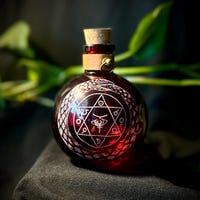 Gold & Silver Glass Vial Potion Apothecary Decor Set of 2 - Etsy