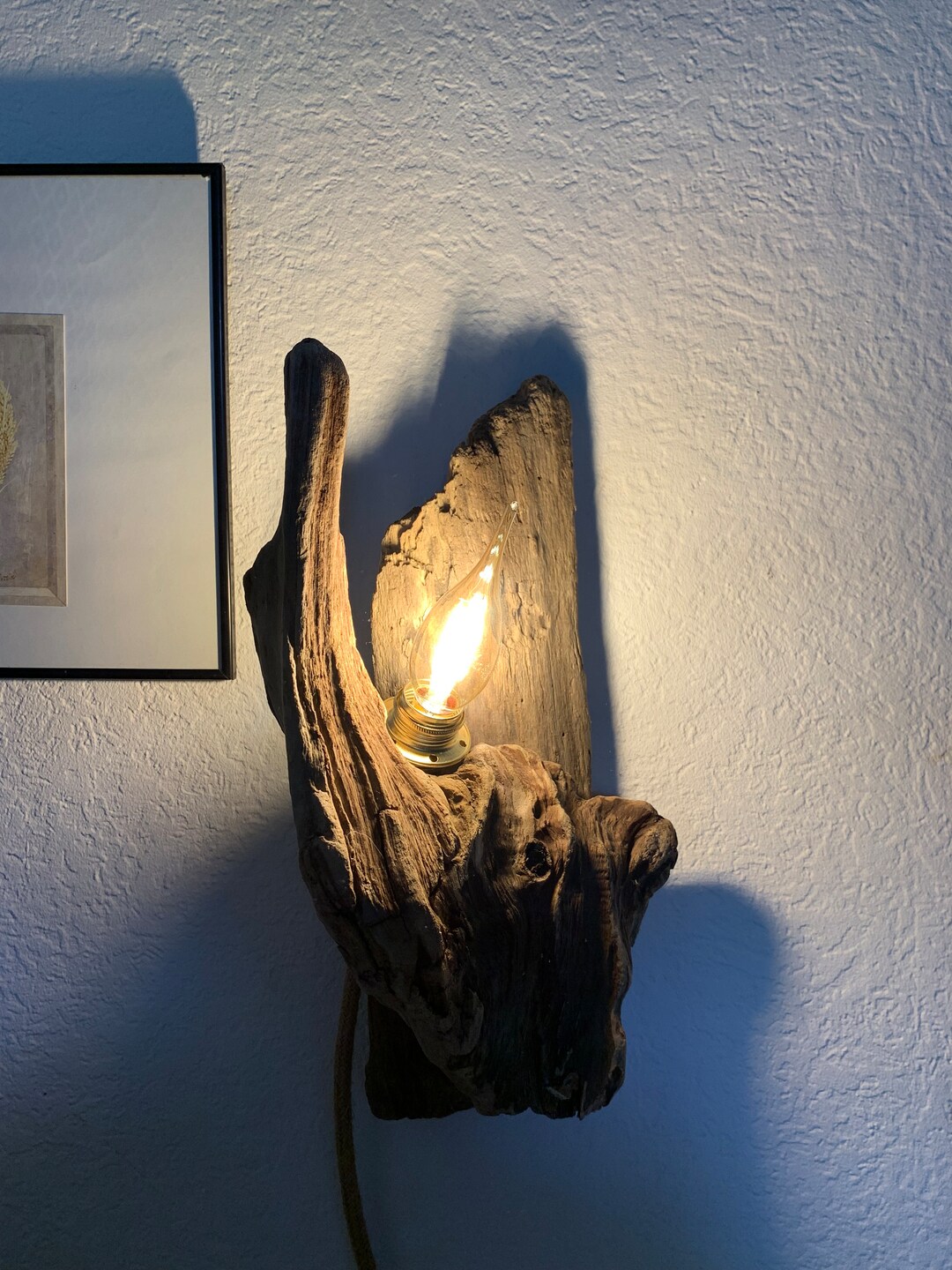 Driftwood Wall Light for Interior Seaside Style - Etsy UK