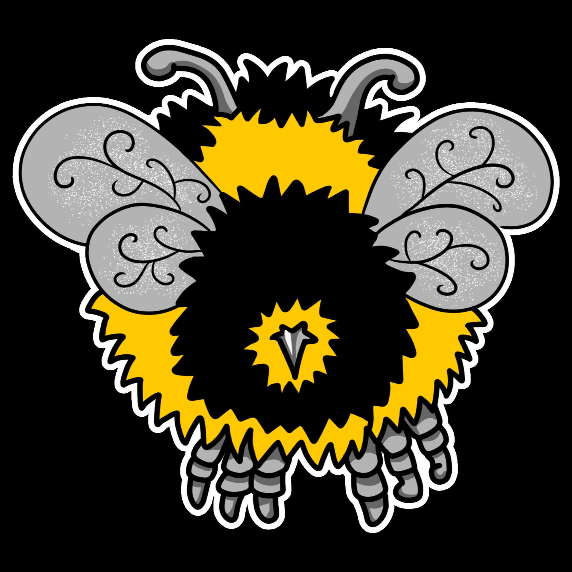 Bumble-beez Pack of 5 Self-adhesive Cute Bumble Bee Stickers for ...