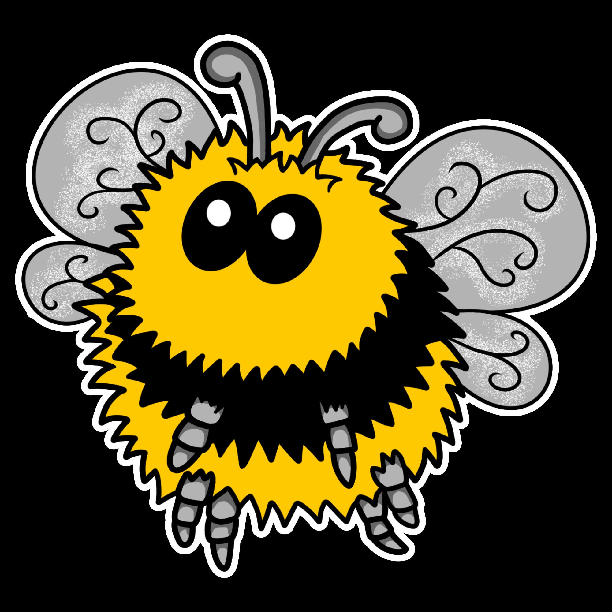 Bumble-beez Pack of 5 Self-adhesive Cute Bumble Bee Stickers for ...