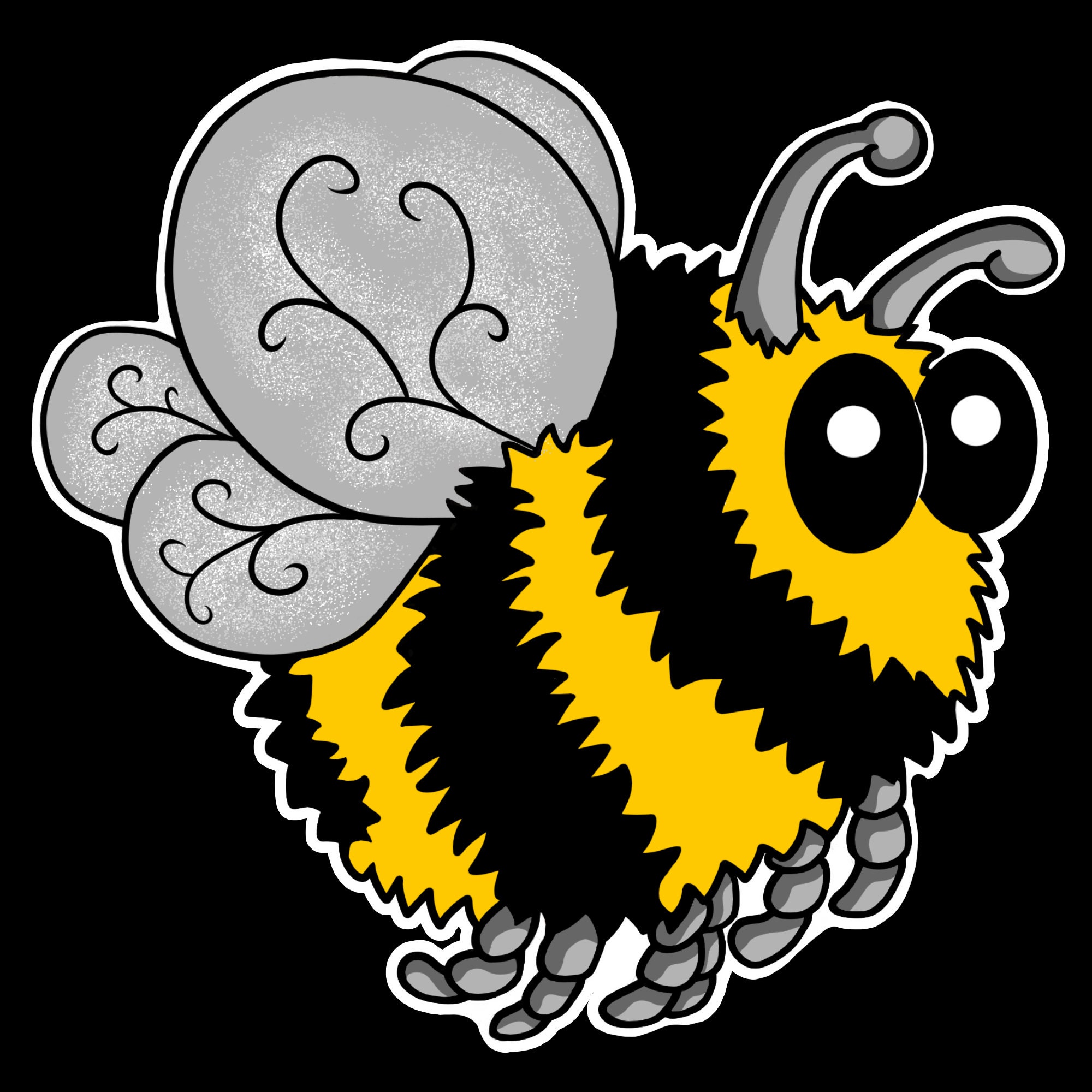 Bumble-beez Pack of 5 Self-adhesive Cute Bumble Bee Stickers - Etsy Canada