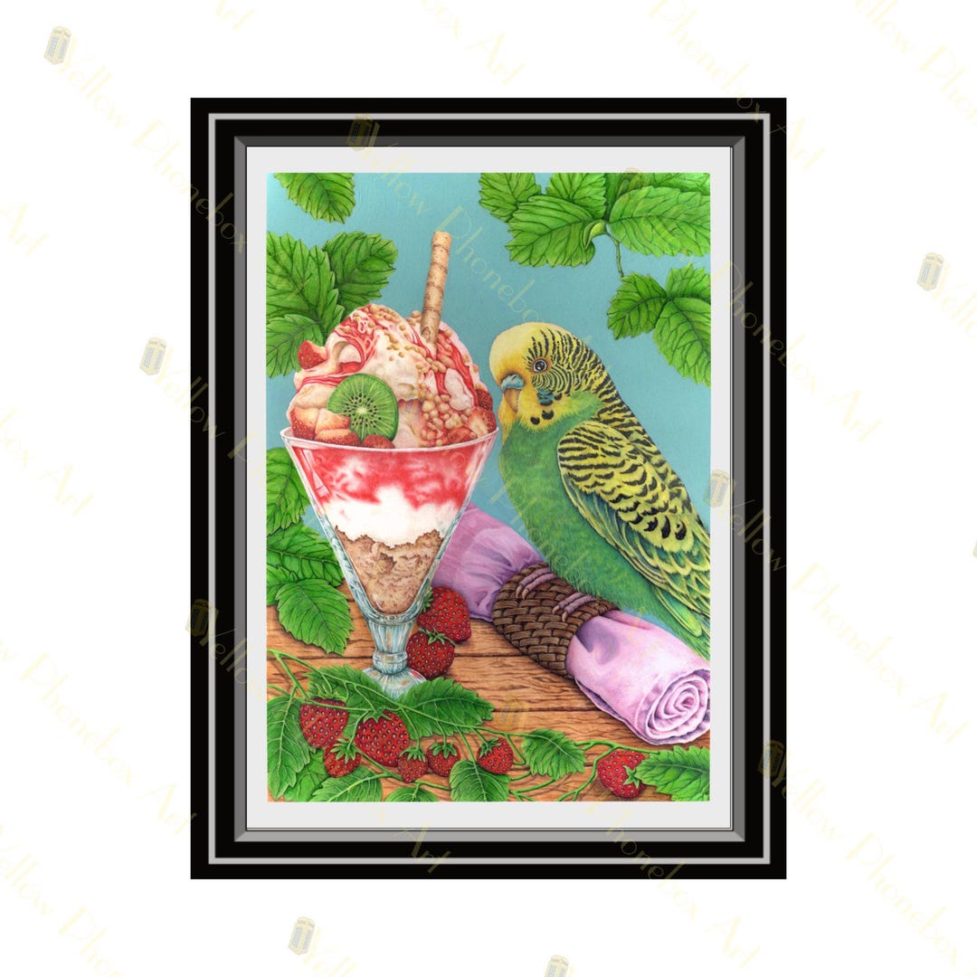 My Ice Cream! – Fine Art Print From Original Artwork - Etsy