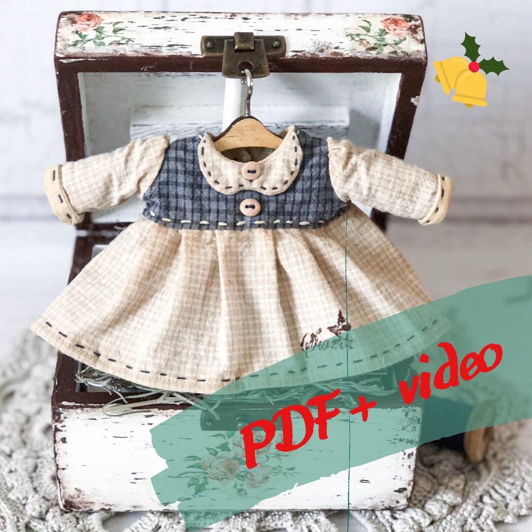 8 Inch Doll Dress Sewing Pattern: Easy Tutorial (PDF) - Etsy