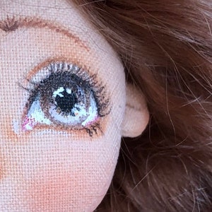 How to Draw the Face of a Textile Doll Tutorial on Creating a Doll for ...