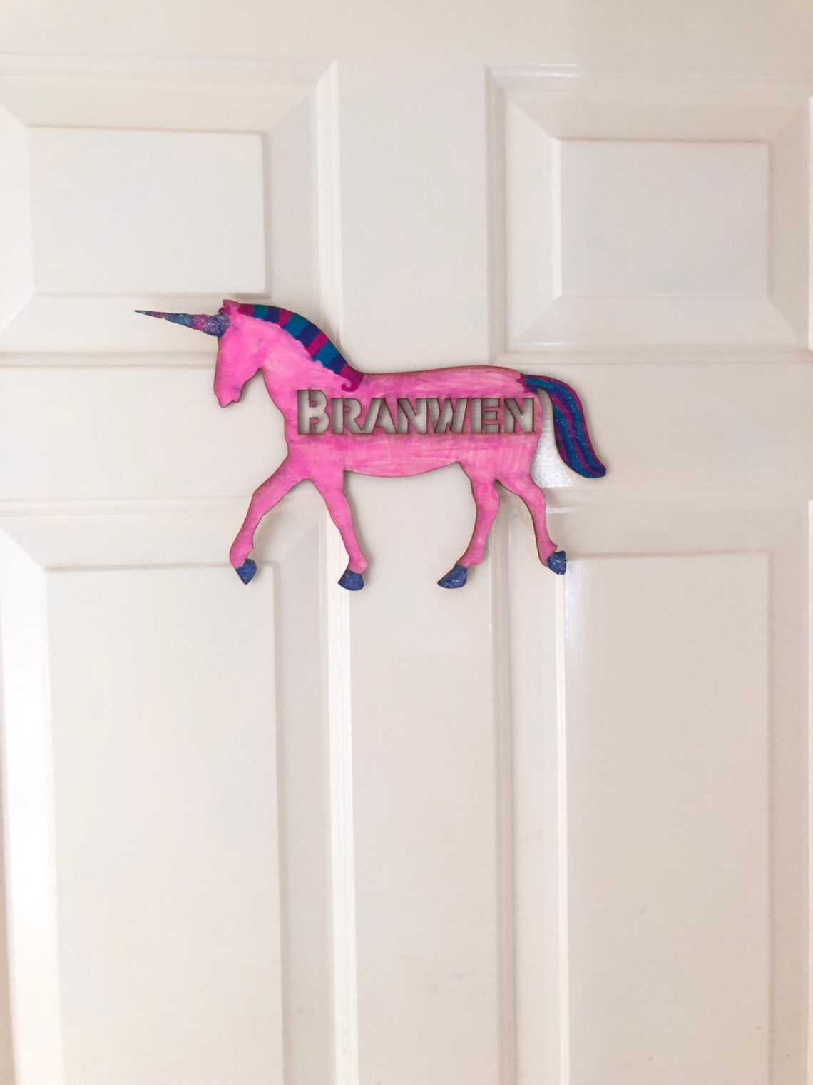 Children's Unicorn Door Plaque Personalised Door Sign for - Etsy
