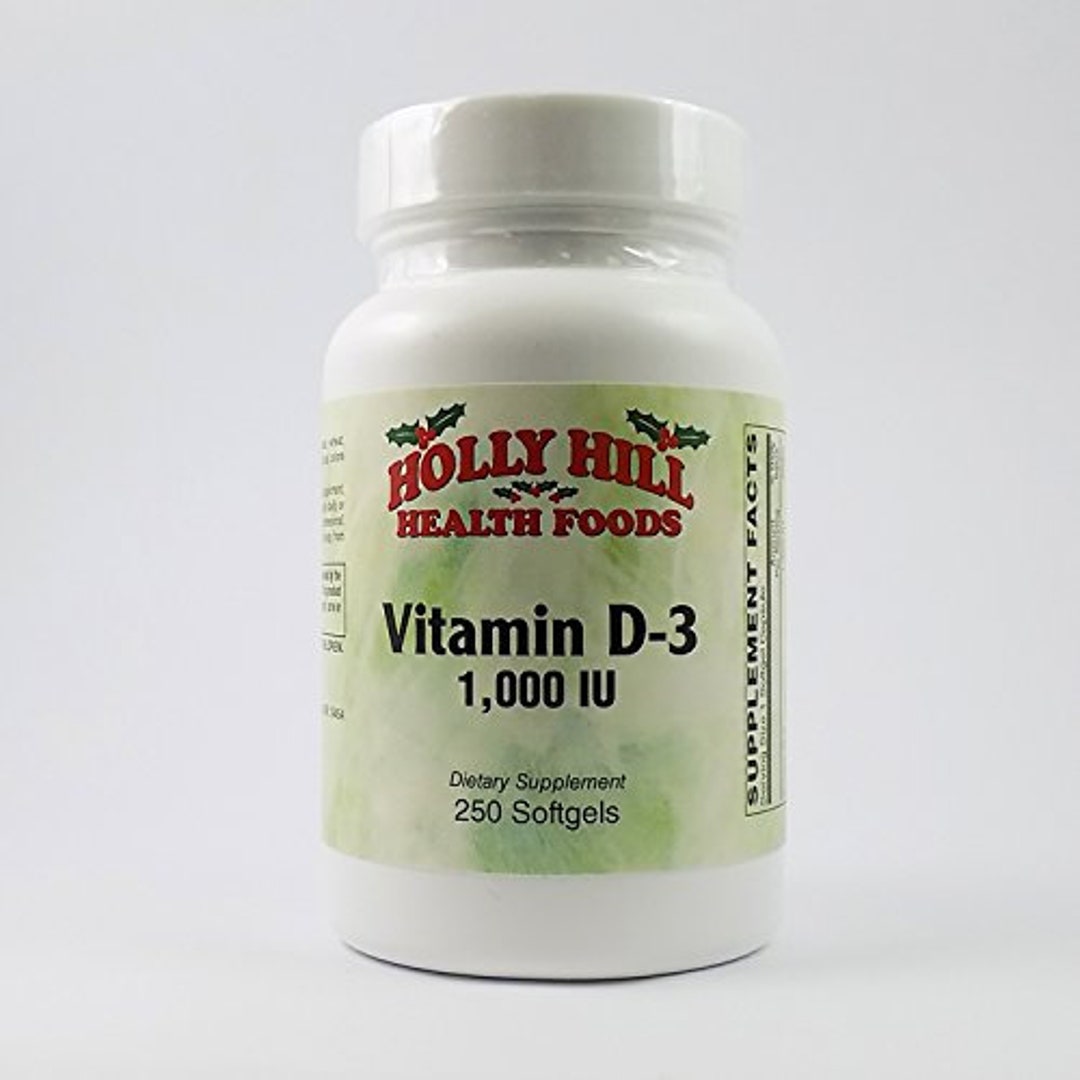 Holly Hill Health Foods, Vitamine D3 1 000 UI, 250 gélules - Etsy France