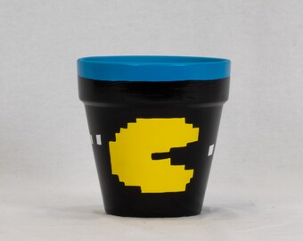 Pac Man Flower Pot - Etsy