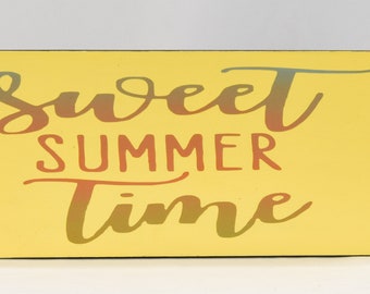 Sweet Summer Time Acrylic Kids Shelf Sign/ Summer Tiered Tray - Etsy