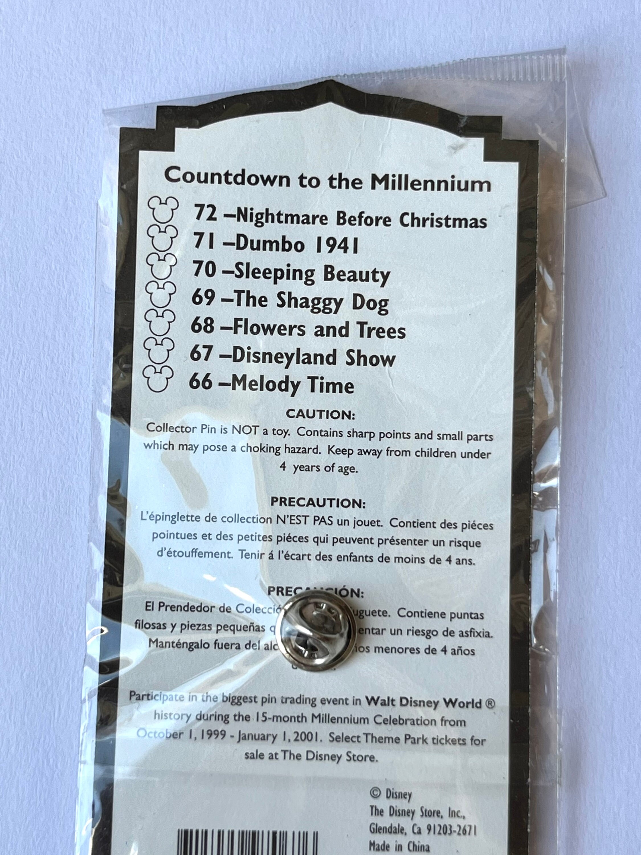 Countdown to the Millennium Series Pin 67 Disneyland First - Etsy