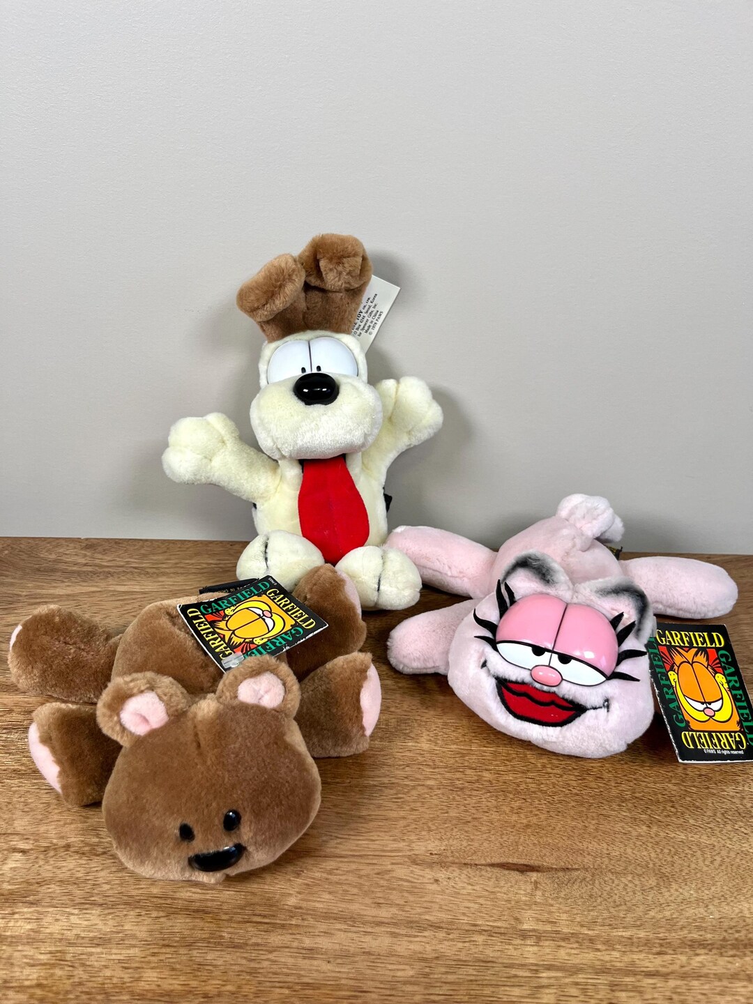 New With Tags - Garfield Plush Beanie Characters - Odie, Arlene ...