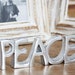Recycled Metal PEACE Sign Free Standing Metal Letters Shelf Sign ...