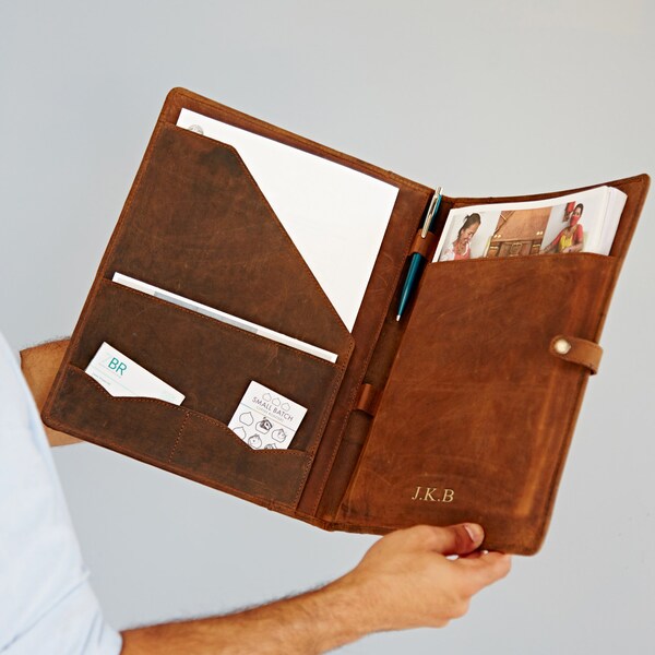 Leather Portfolio - Etsy