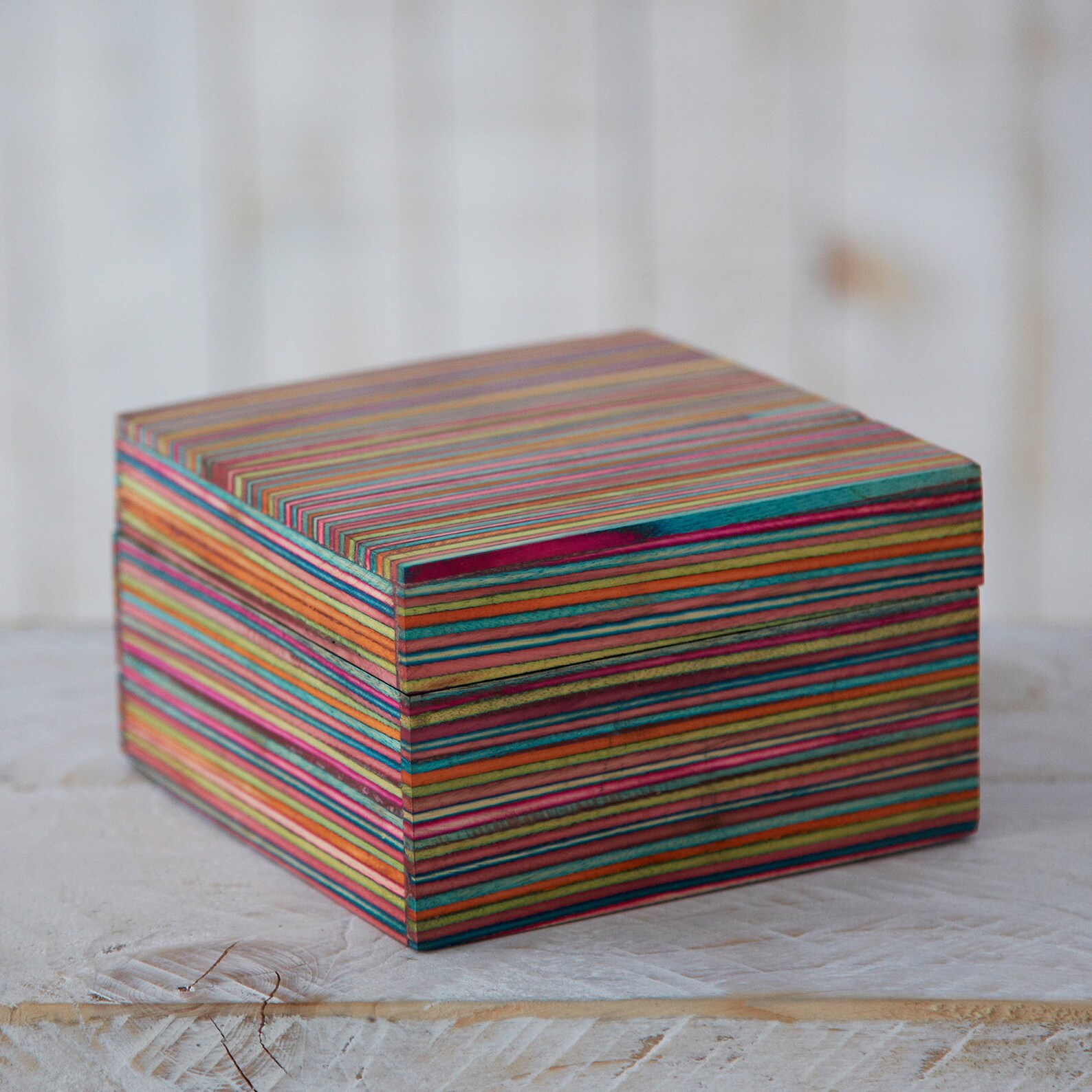 Multicoloured Mango Wood Trinket Box Jewelry Box Keepsake - Etsy