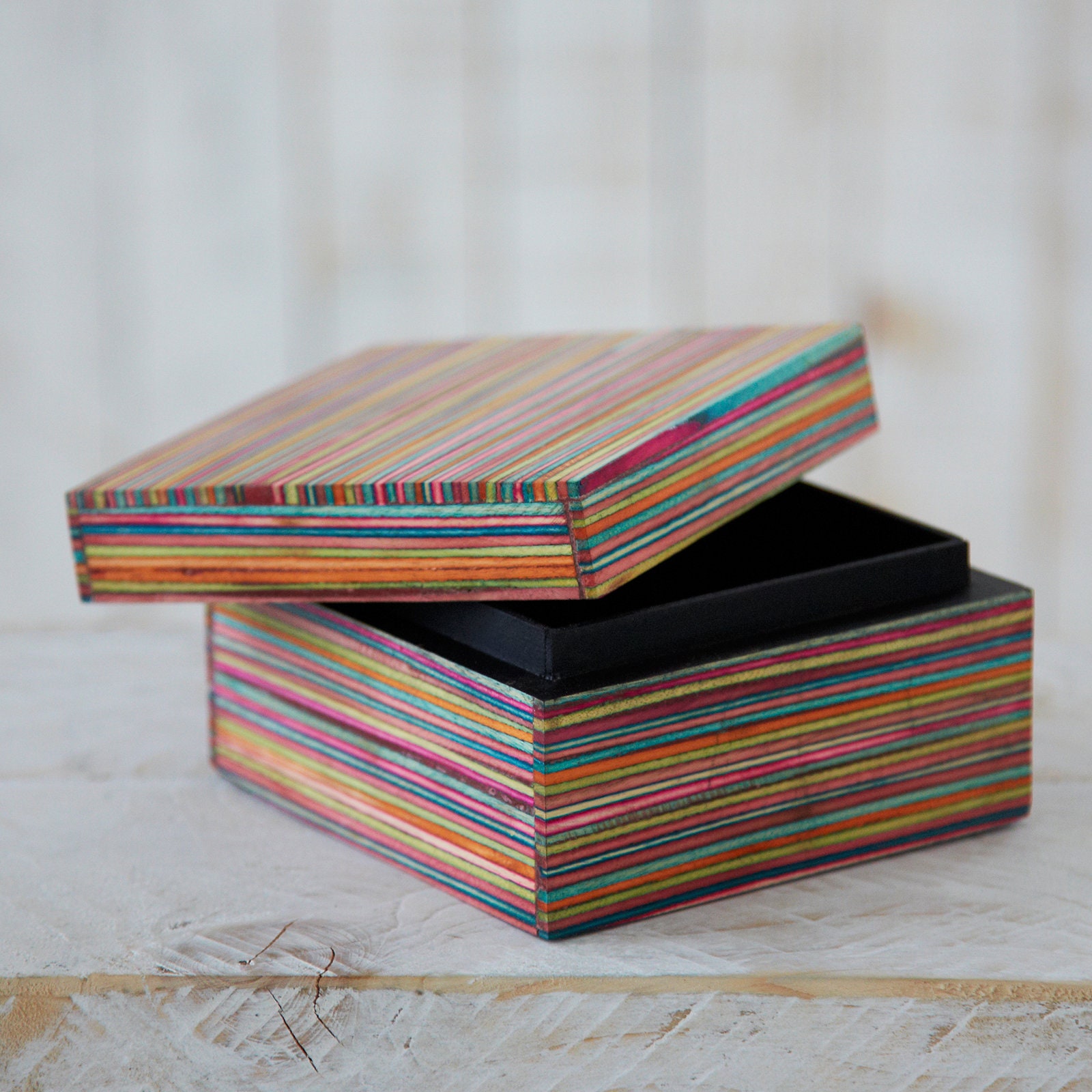 Multicoloured Mango Wood Trinket Box Jewelry Box Keepsake - Etsy
