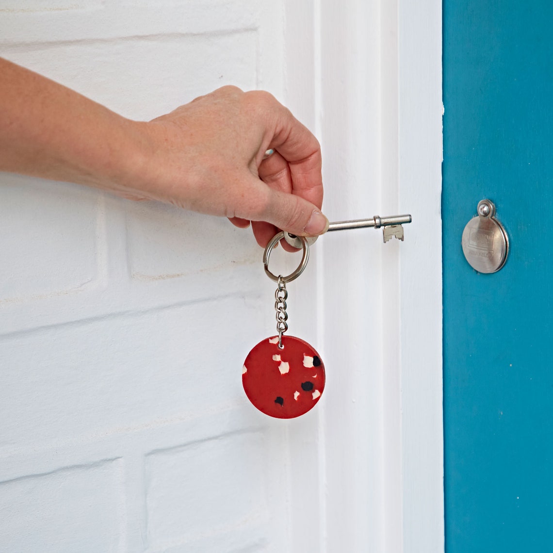 Recycled Plastic Keyring: Colorful Eco-friendly Key Fob - Etsy