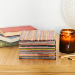 Multicoloured Mango Wood Trinket Box: Fair Trade Jewellery Box - Etsy