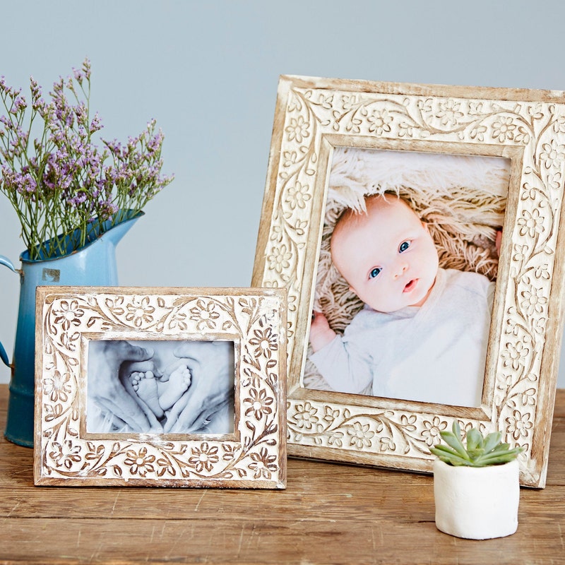 Floral 6x4 Photo Frame - Etsy UK