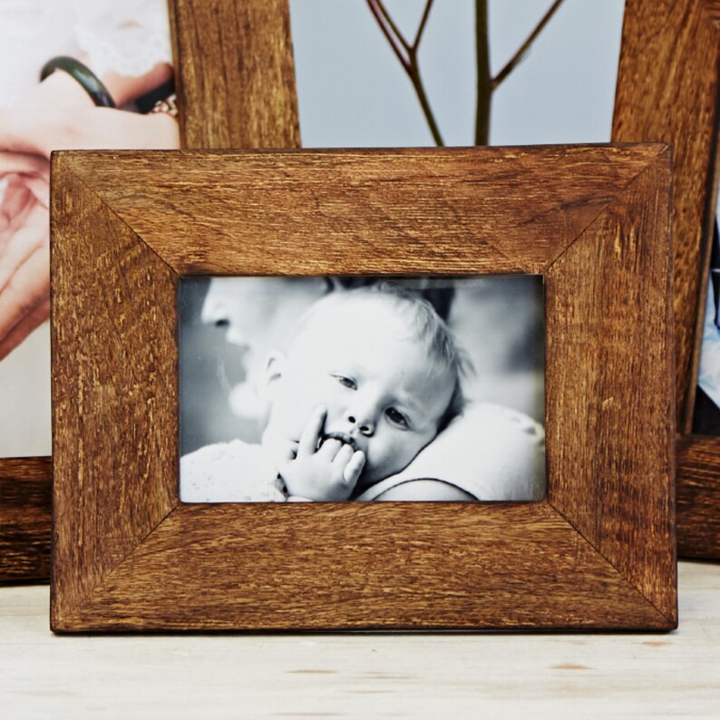 Handmade Natural Wooden Photo Frame 4x6 Picture Frame 5x7 Etsy UK
