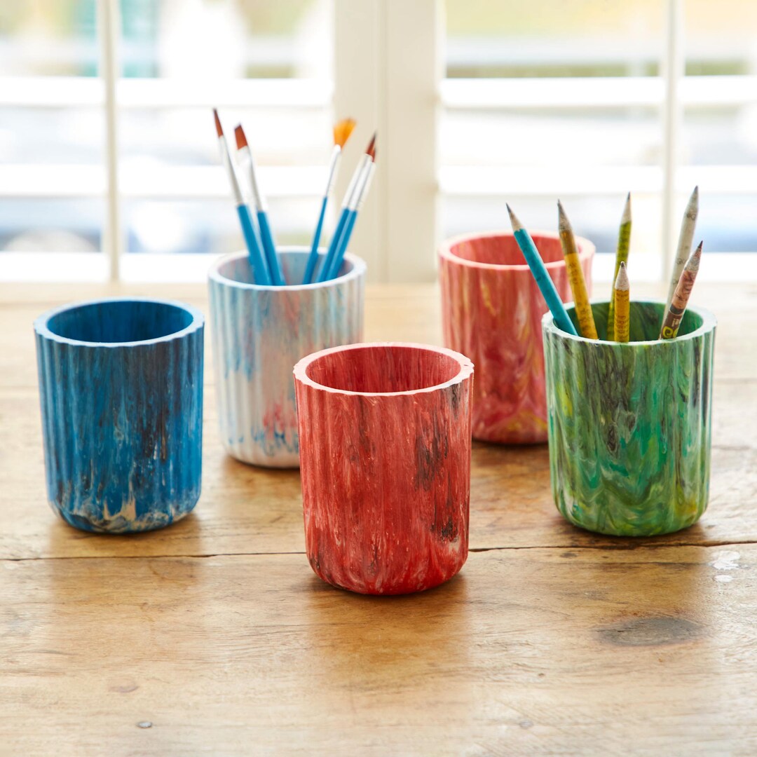 Recycled Plastic Tumbler Pot / Pencils Toothbrush / Toothpaste ...