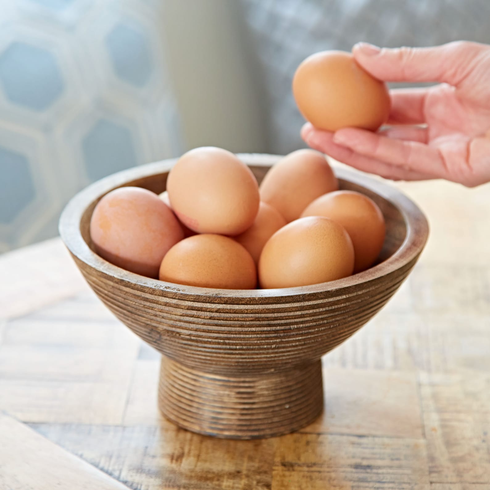 Handmade Carved Mango Wood Small Raised Bowl Salad Bowl | Etsy