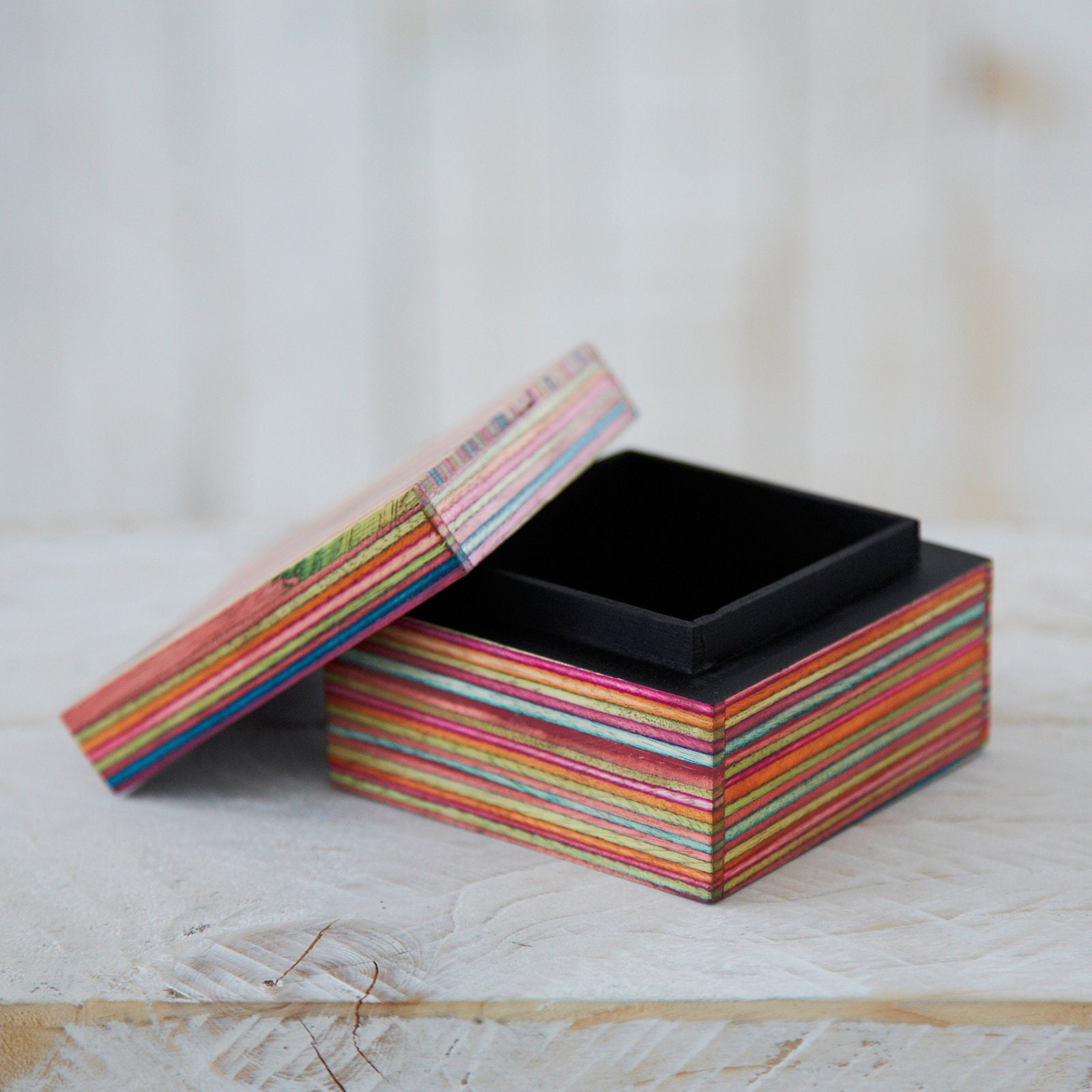 Multicoloured Mango Wood Trinket Box Jewelry Box Keepsake - Etsy