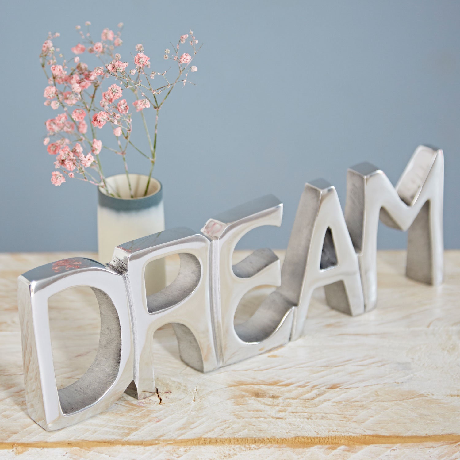 Recycled Metal DREAM Sign Free Standing Metal Letters - Etsy UK