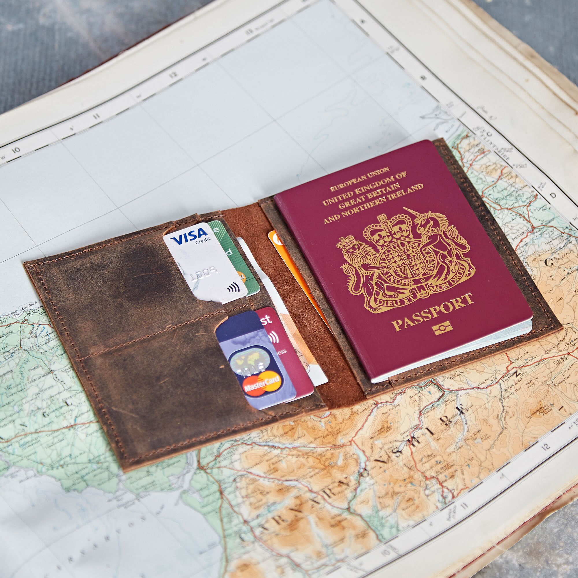 Personalised Passport Holder Buffalo Leather Passport Cover - Etsy UK