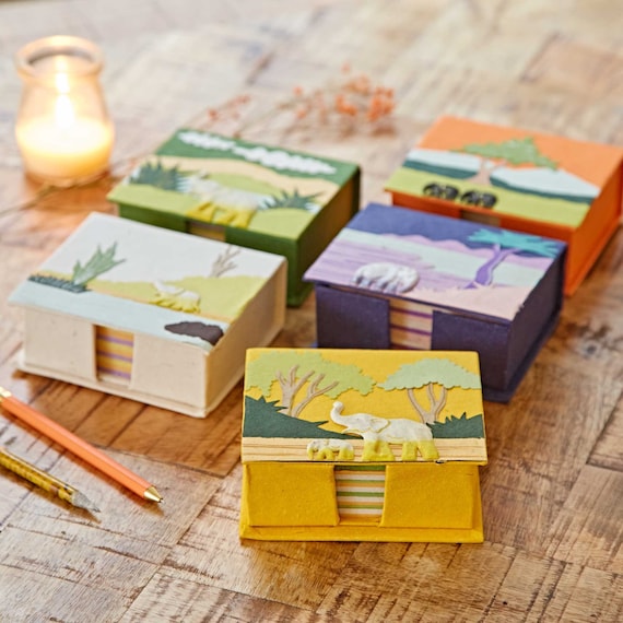 Colourful Eco Maximus Elephant Dung Note Holder Fair Trade | Etsy