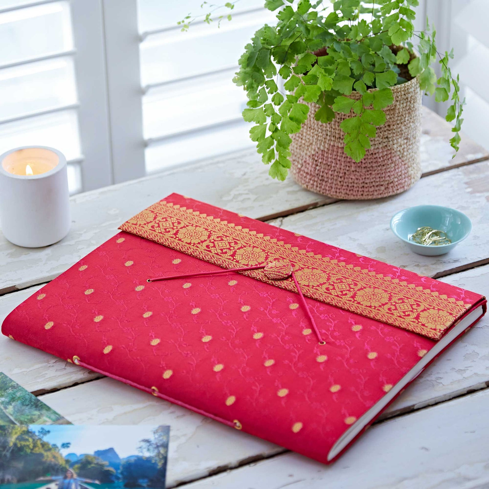 Extra Large Sari Fabric Photo Album: Handmade Indian Scrapbook - Etsy