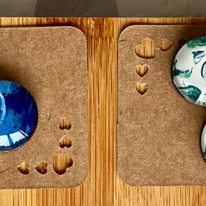 Fluid acrylic art magnets Colourful acrylic magnets Fridge | Etsy