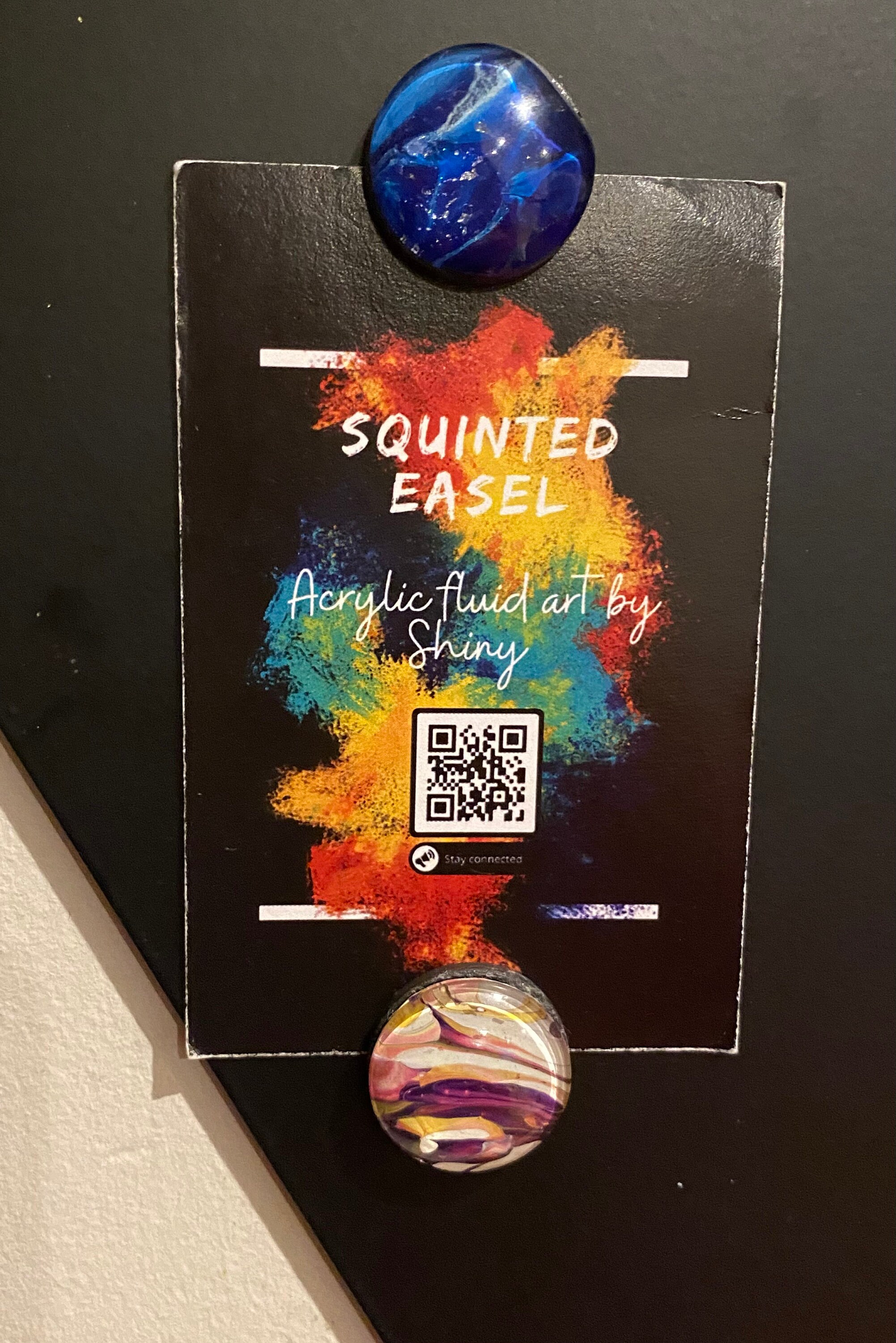 Fluid Acrylic Art Magnets Colourful Acrylic Magnets Fridge - Etsy