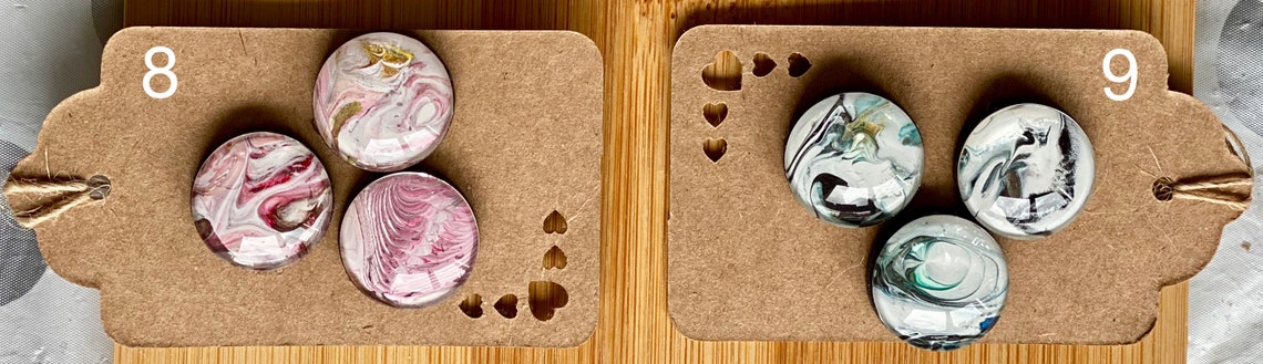 Fluid acrylic art magnets Colourful acrylic magnets Fridge | Etsy