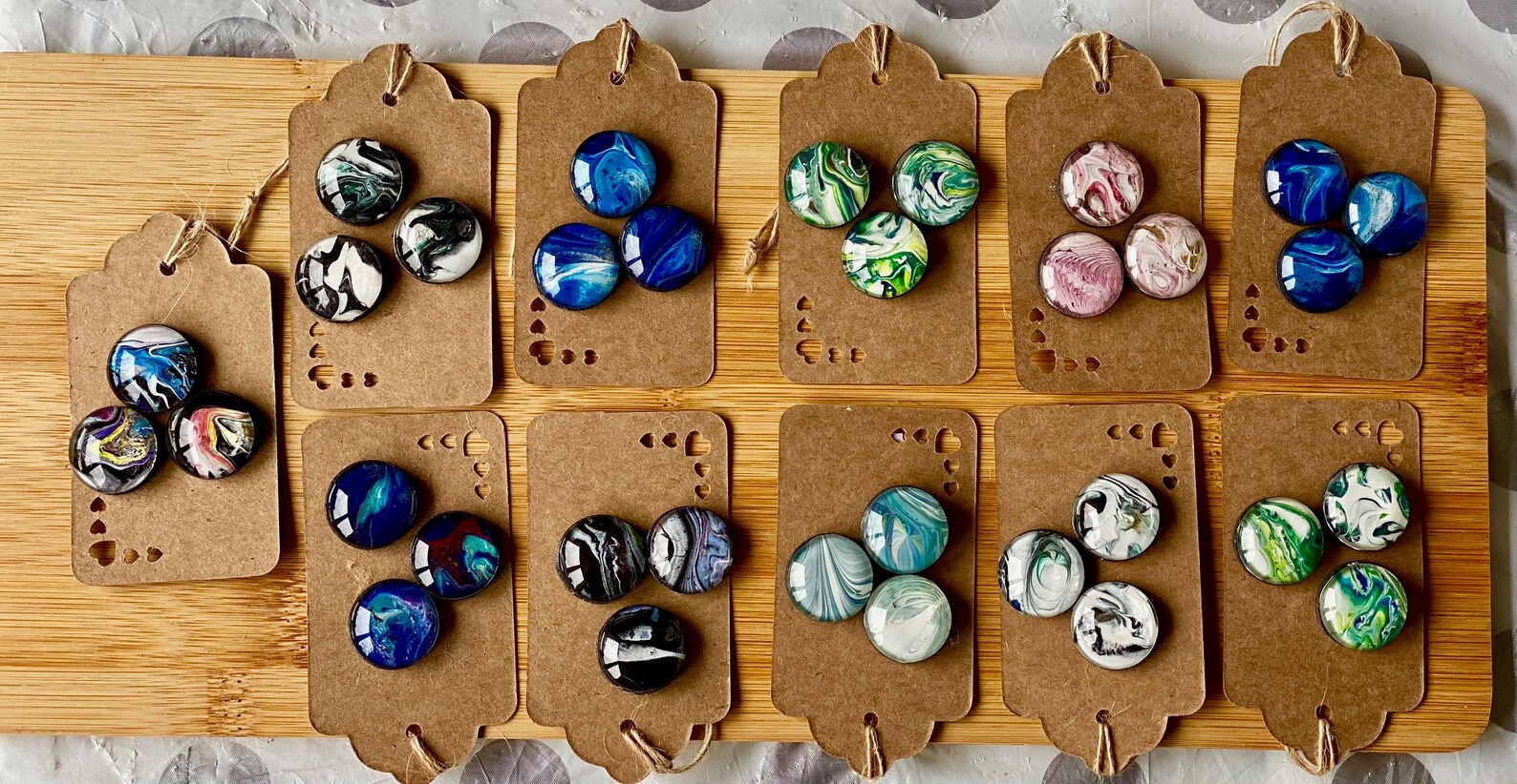 Fluid acrylic art magnets Colourful acrylic magnets Fridge | Etsy