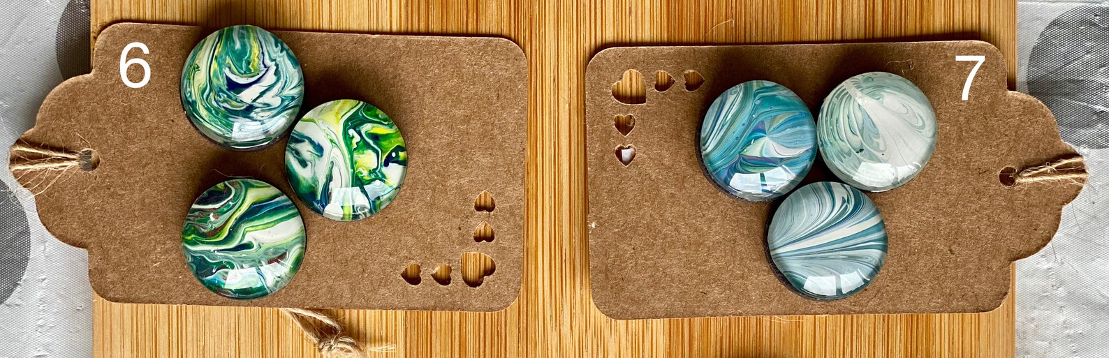 Fluid acrylic art magnets Colourful acrylic magnets Fridge | Etsy