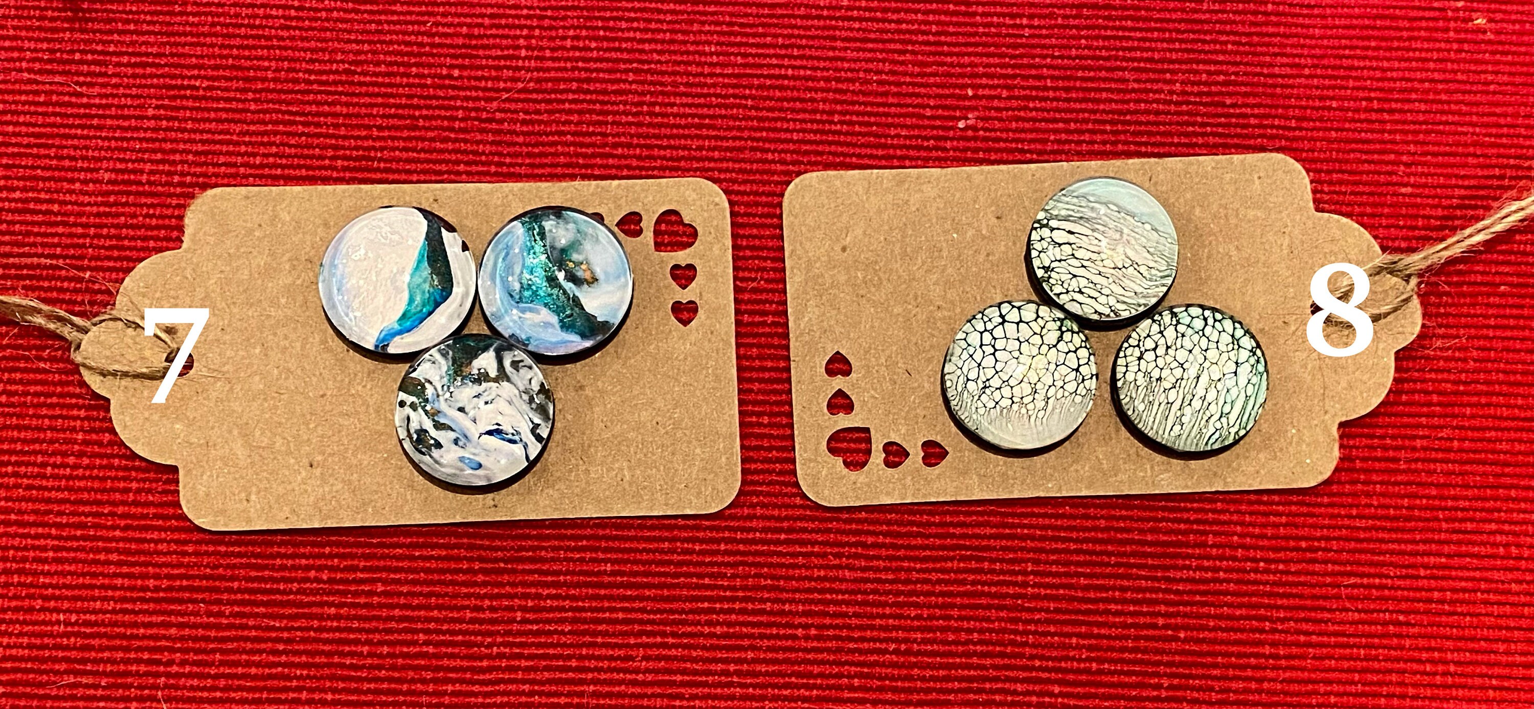 Fluid Acrylic Art Magnets Colourful Acrylic Magnets Fridge - Etsy