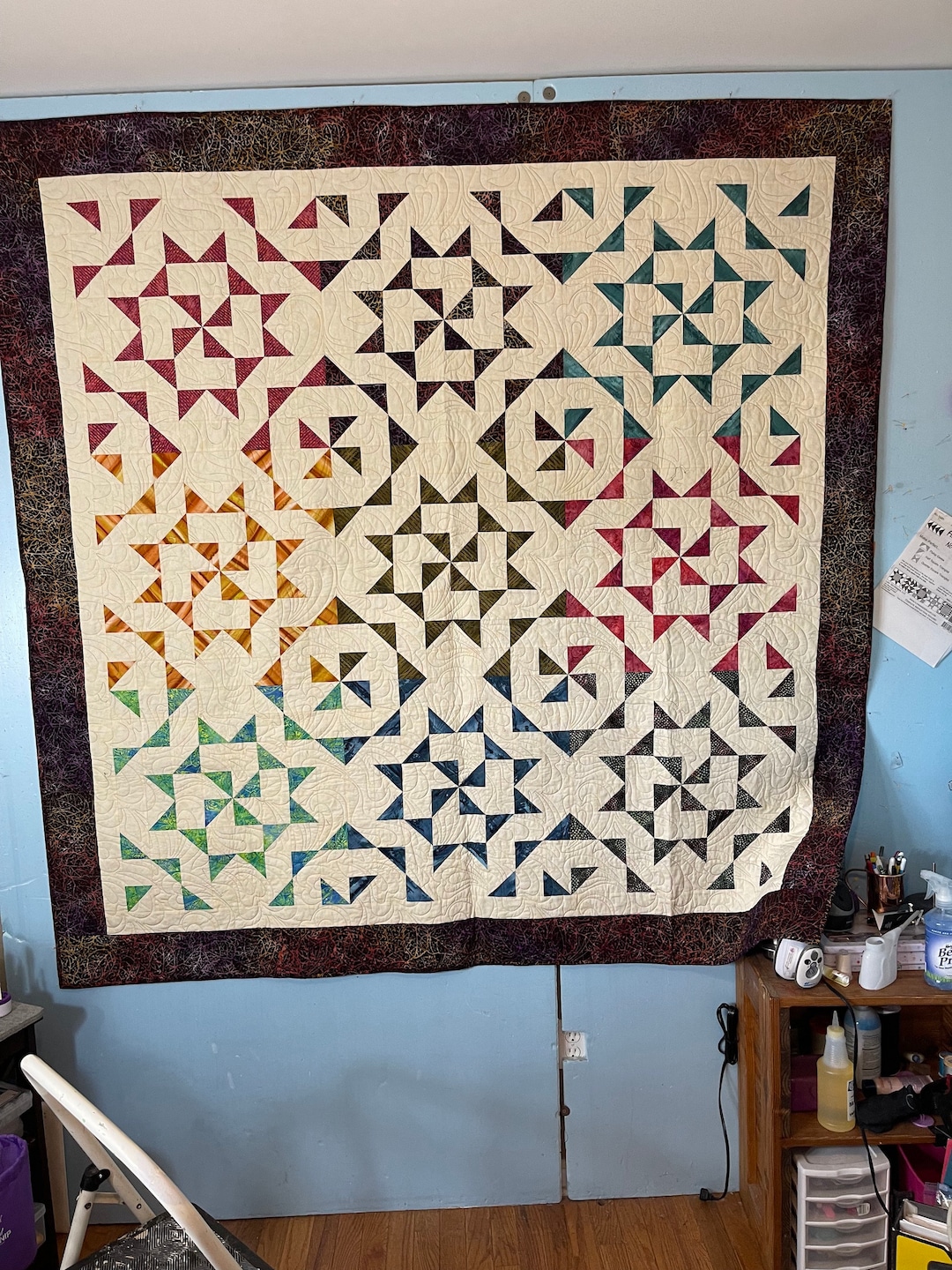 Stunning Batik Quilt - Etsy