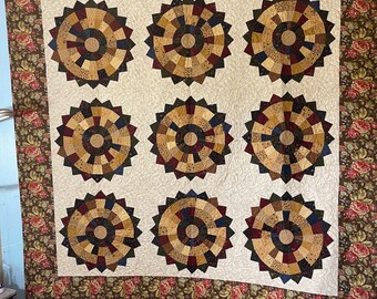 Beautiful Purple Labyrinth Quilt Handmade - Etsy UK