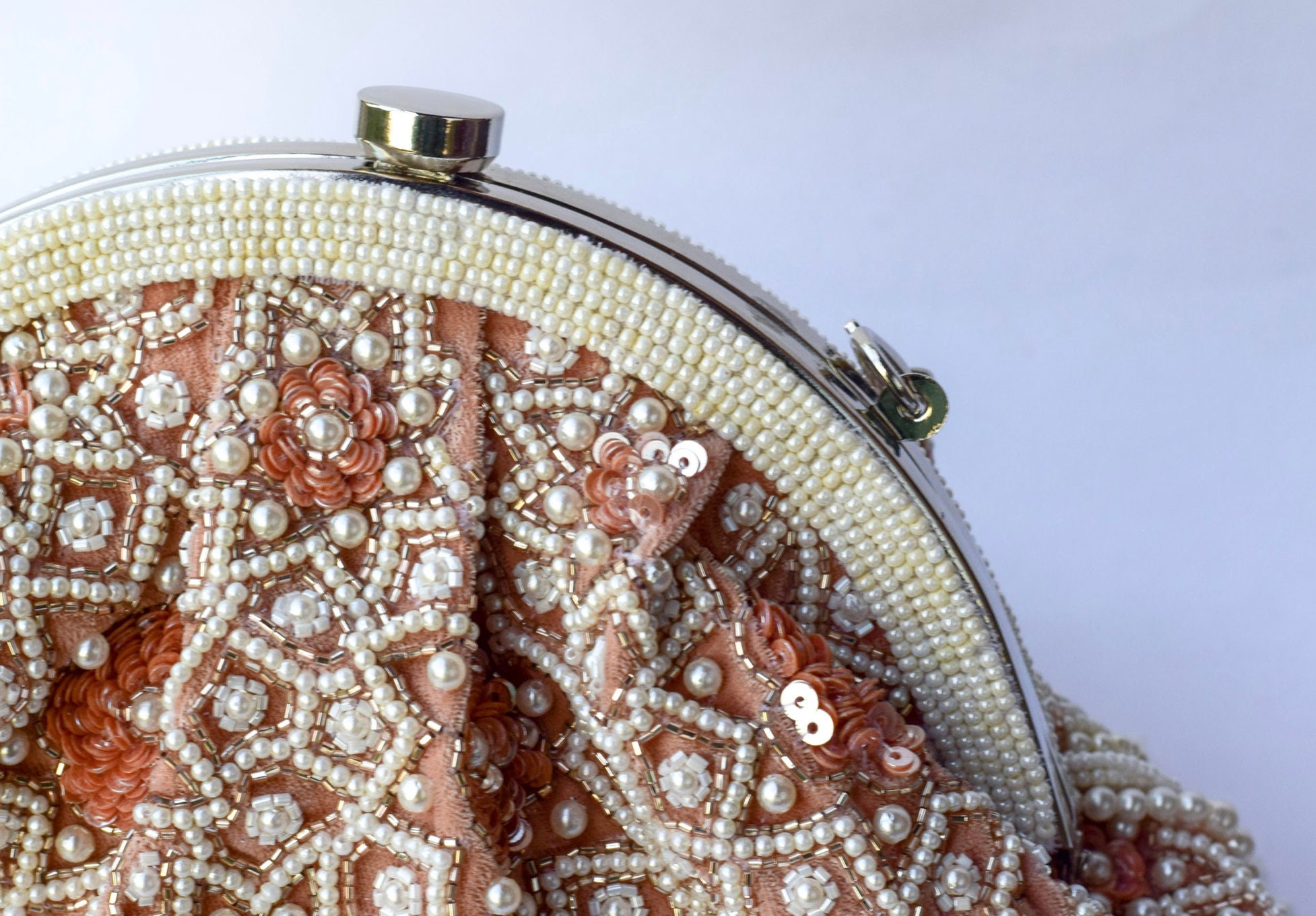 Pearl Embellished Clutch, Evening Clutch, Pearl Bridal Clutch, Wedding ...