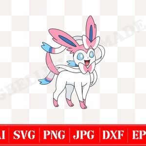 Sylveon Evee Vector Svg Ai, Eps, Jpg, Png, Svg, Dxf, Files for Cricut ...
