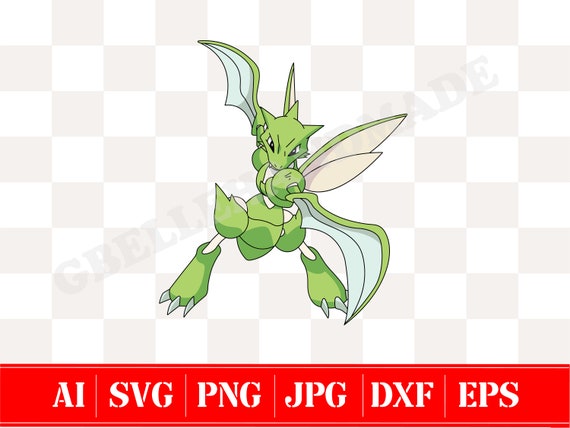 Scyther Vector Svg Ai Eps Jpg Png Svg Dxf Files for - Etsy