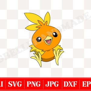 Torchic Vector Svg Ai, Eps, Jpg, Png, Svg, Dxf, Files For Cricut ...