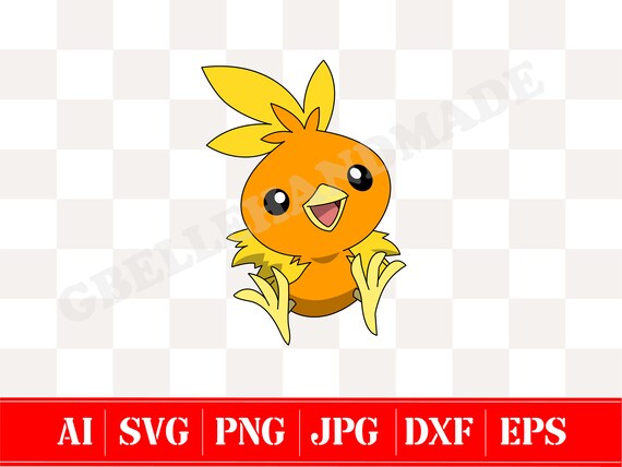 Torchic Vector Svg Ai Eps Jpg Png Svg Dxf Files for - Etsy Denmark