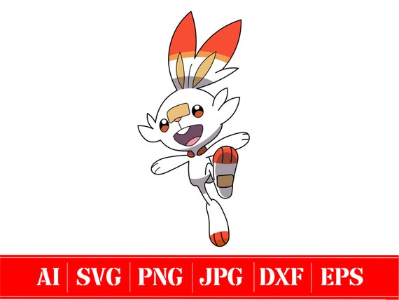 Scorbunny Vector Svg Ai Eps Jpg Png Svg Dxf Files for - Etsy Finland