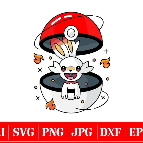 Scorbunny Svg - Etsy