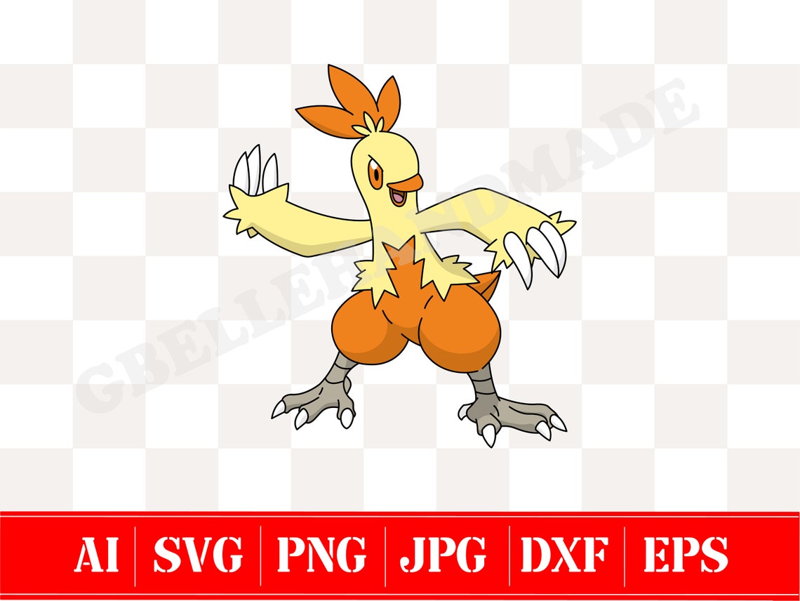 Combusken Svg Ai Eps Jpg Png Svg Dxf Files for Cricut - Etsy